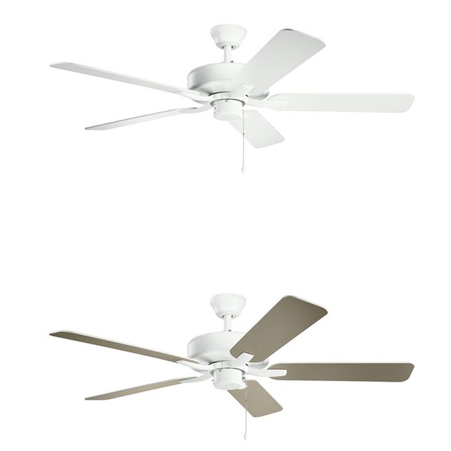 Basics Pro Ceiling Fan by Kichler | 330018MWH | KHR857654