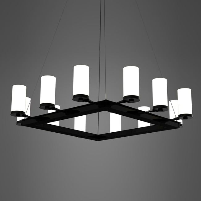 Radius Square Chandelier by UltraLights | 18405-48-BP-TS-10 | ULT877404