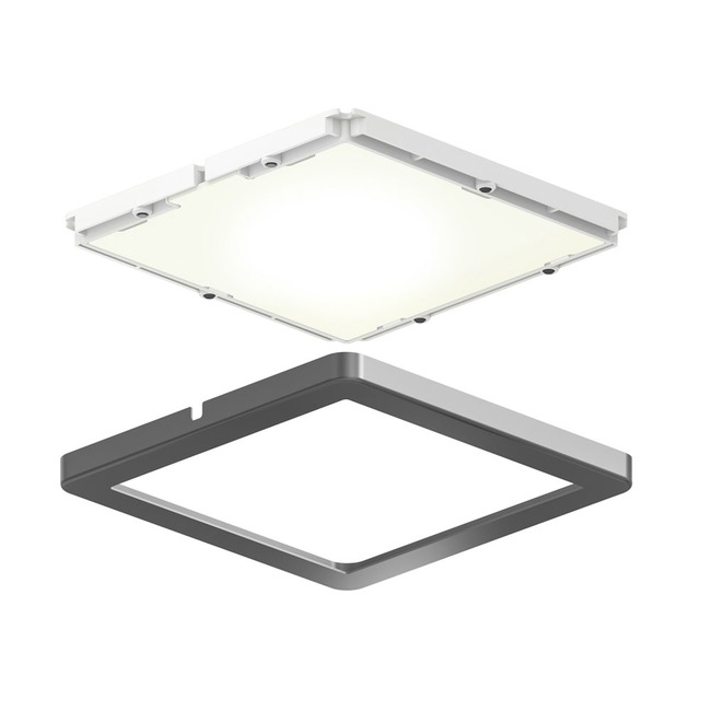 Ultra Slim Square Puck Light Kit/3 by DALS Lighting | K4006SQ-WH ...