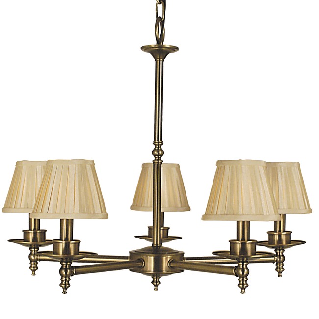 Sheraton Fabric Chandelier by Framburg | F-2515 BN | FRG900101