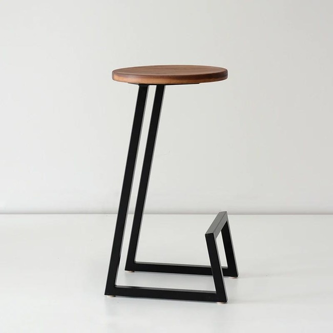 Corktown Bar Stool by hollis+morris | CORK-BAR-WALNUT