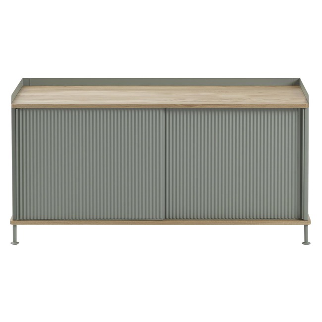 Enfold Sideboard by Muuto | MENFSBL-OAK-DGRN | MUU903013