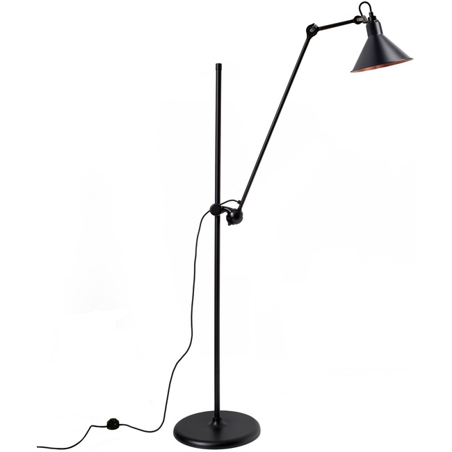Lampe Gras N215 Conic Shade Floor Lamp by DCWEditions | 215 BL-BL-COP ...