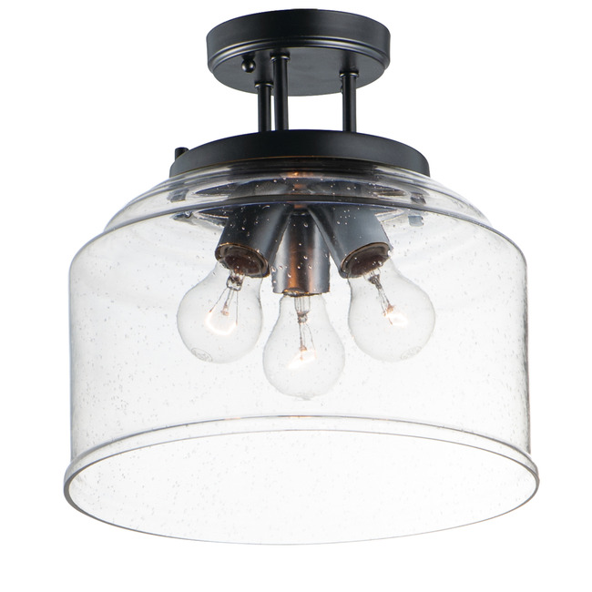 Acadia Semi Flush Ceiling Light by Maxim Lighting | 12271CDBK | MAX917926