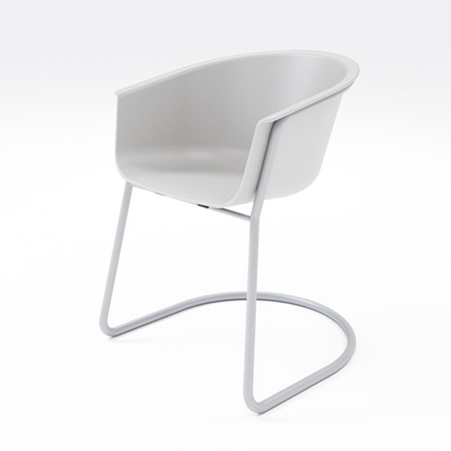 Roqa Sled Chair by KFI Studios | SL2800-SL-P45 | KFI921087