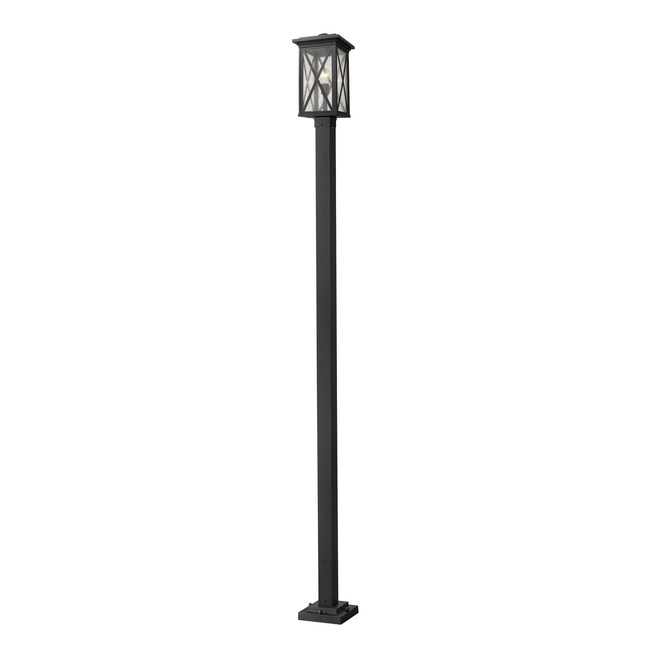 Brookside Outdoor Post Light with Square Post/Stepped Base by Z-Lite ...