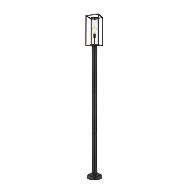 Dunbroch Outdoor Post Light with Round Post/Stepped Base by Z-Lite ...