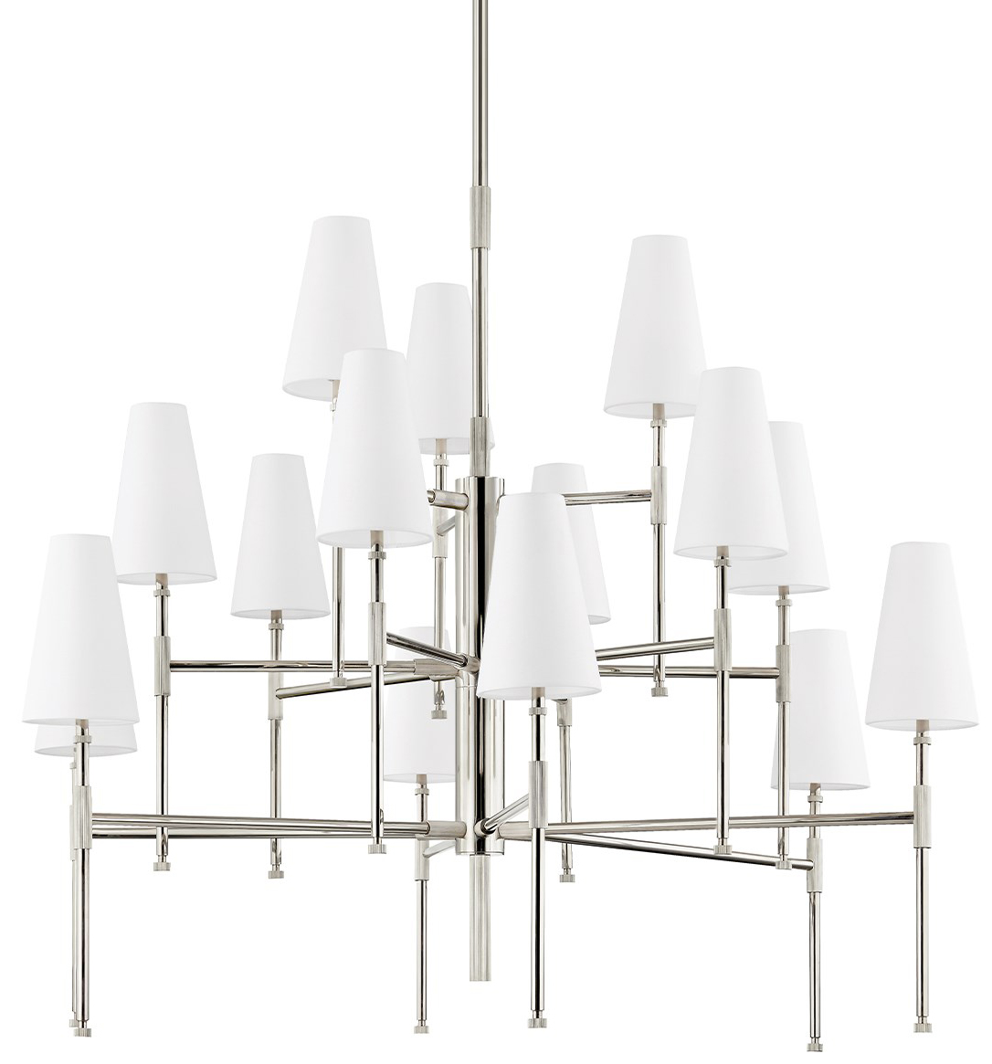 Bowery Chandelier by Hudson Valley Lighting | 3748-PN | HUD1008935