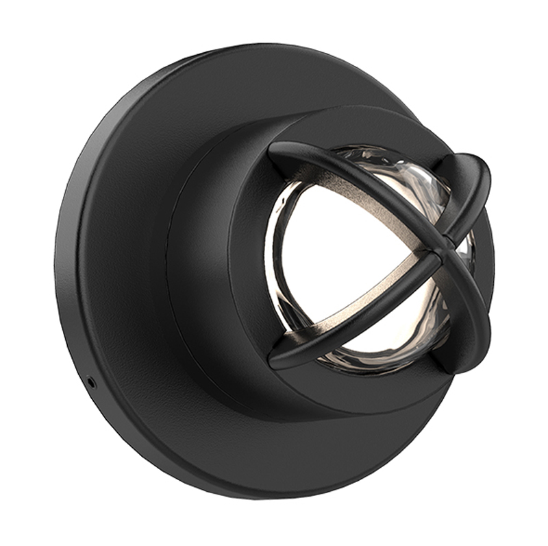 Davy Outdoor Puck Wall Light by Kuzco Lighting | EW17605-BK