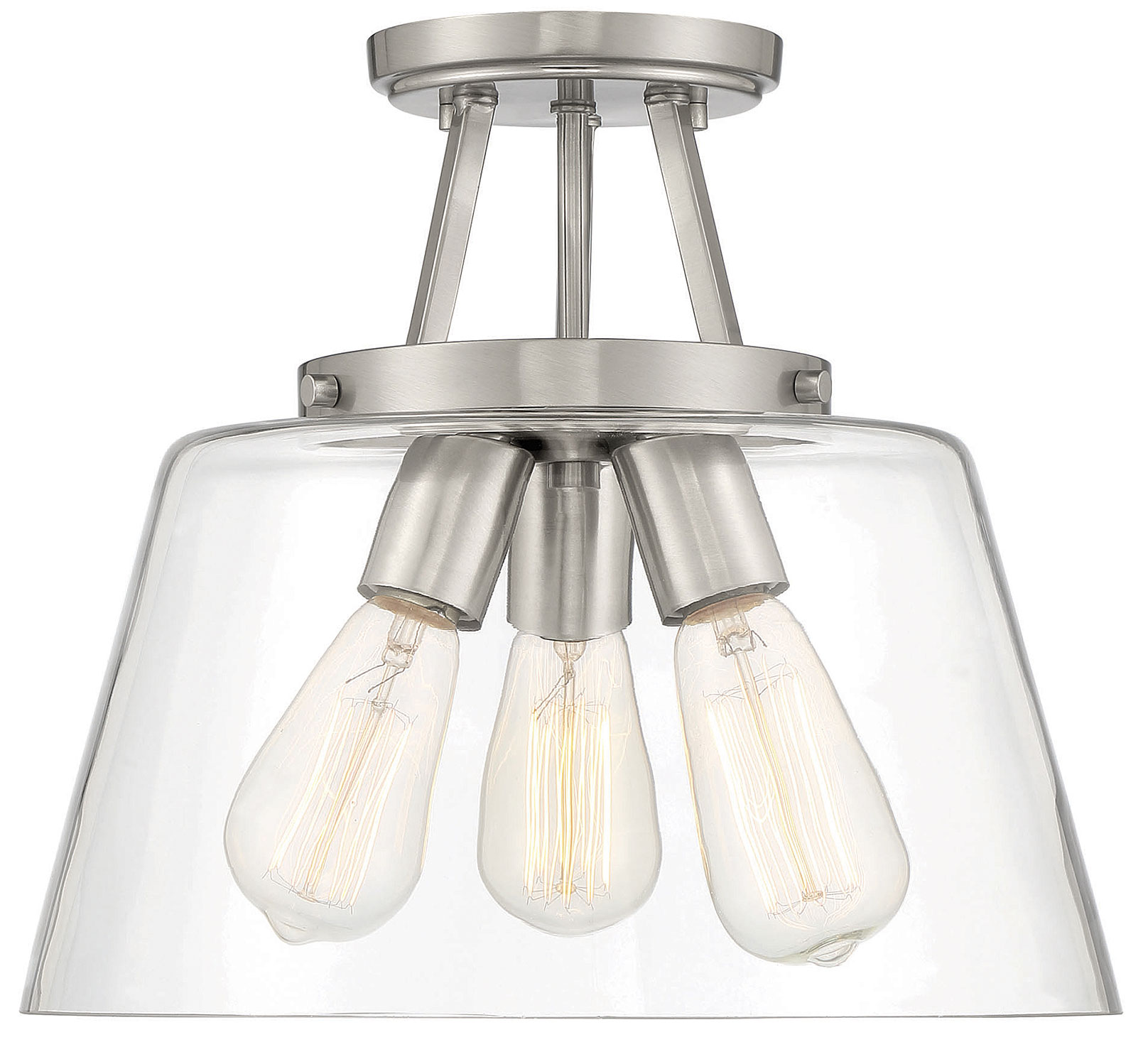 Calhoun Semi Flush Ceiling Light by Savoy House | 6-1024-3-SN | SVY1011849