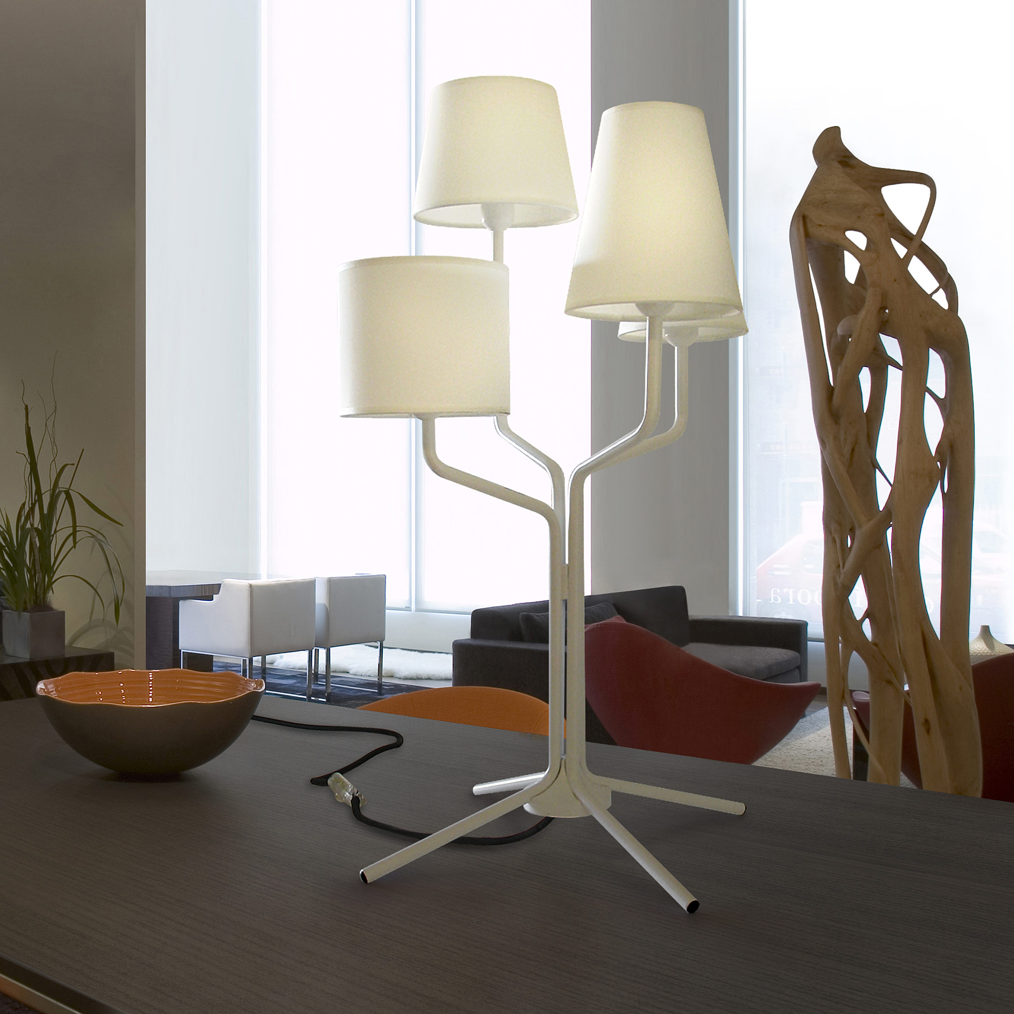 Tria Table Lamp by FOC Lighting | AL-61050B-EG | ALE1012413
