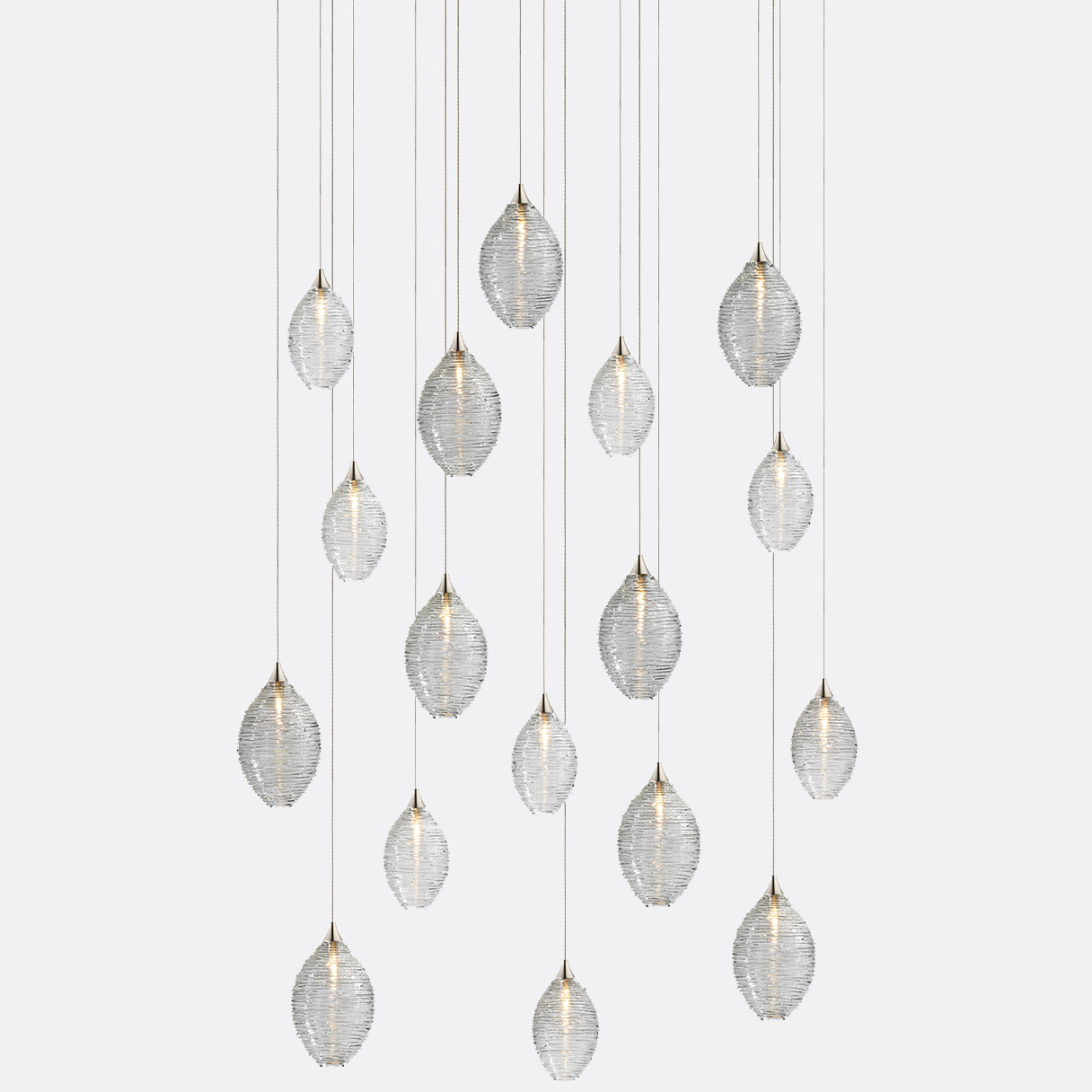 Cocoon Rectangular Multi-Light Chandelier by Shakuff | CC17-CL-AB ...