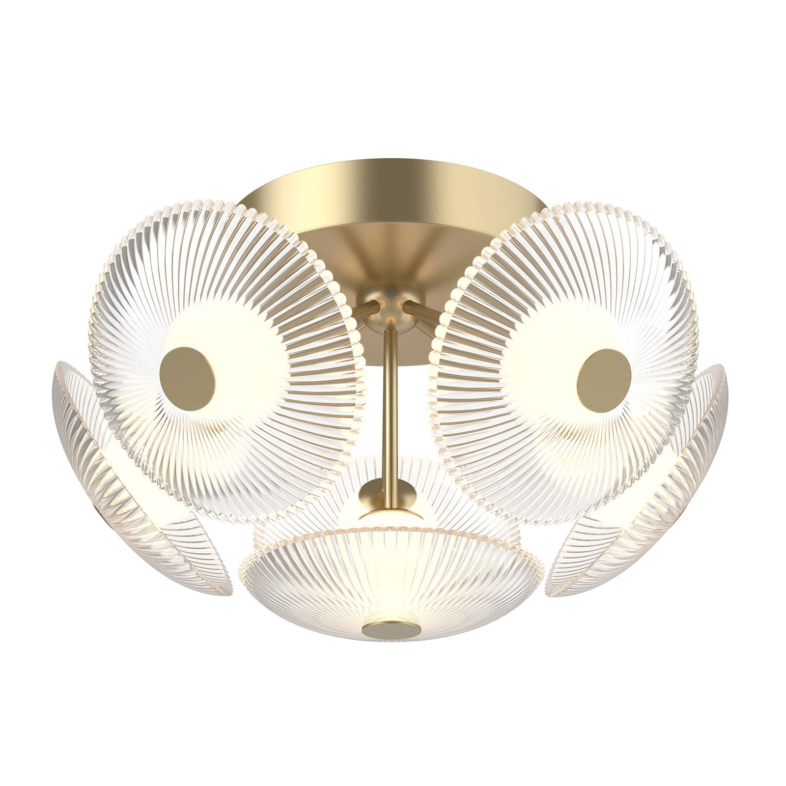 Hera Semi-Flush Ceiling Light by Alora | FM317606VBCR