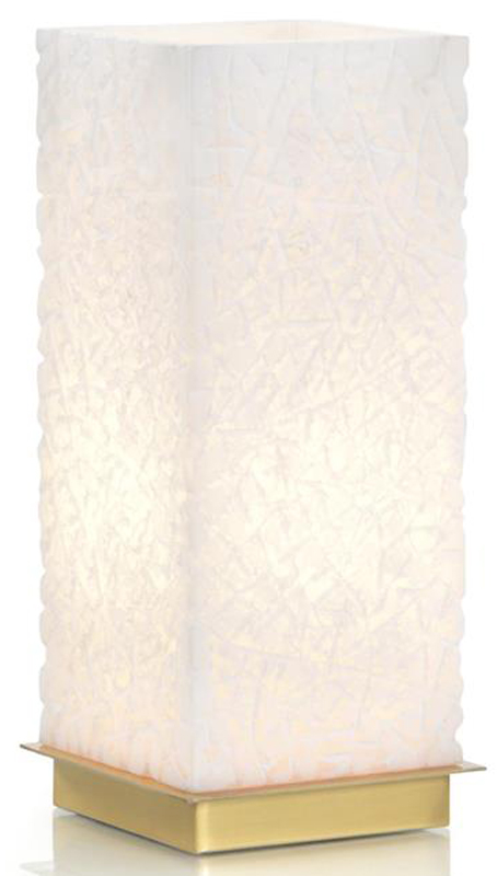 Square Carved Alabaster Table Lamp by John-Richard | JRL-10234 | JRI1020783