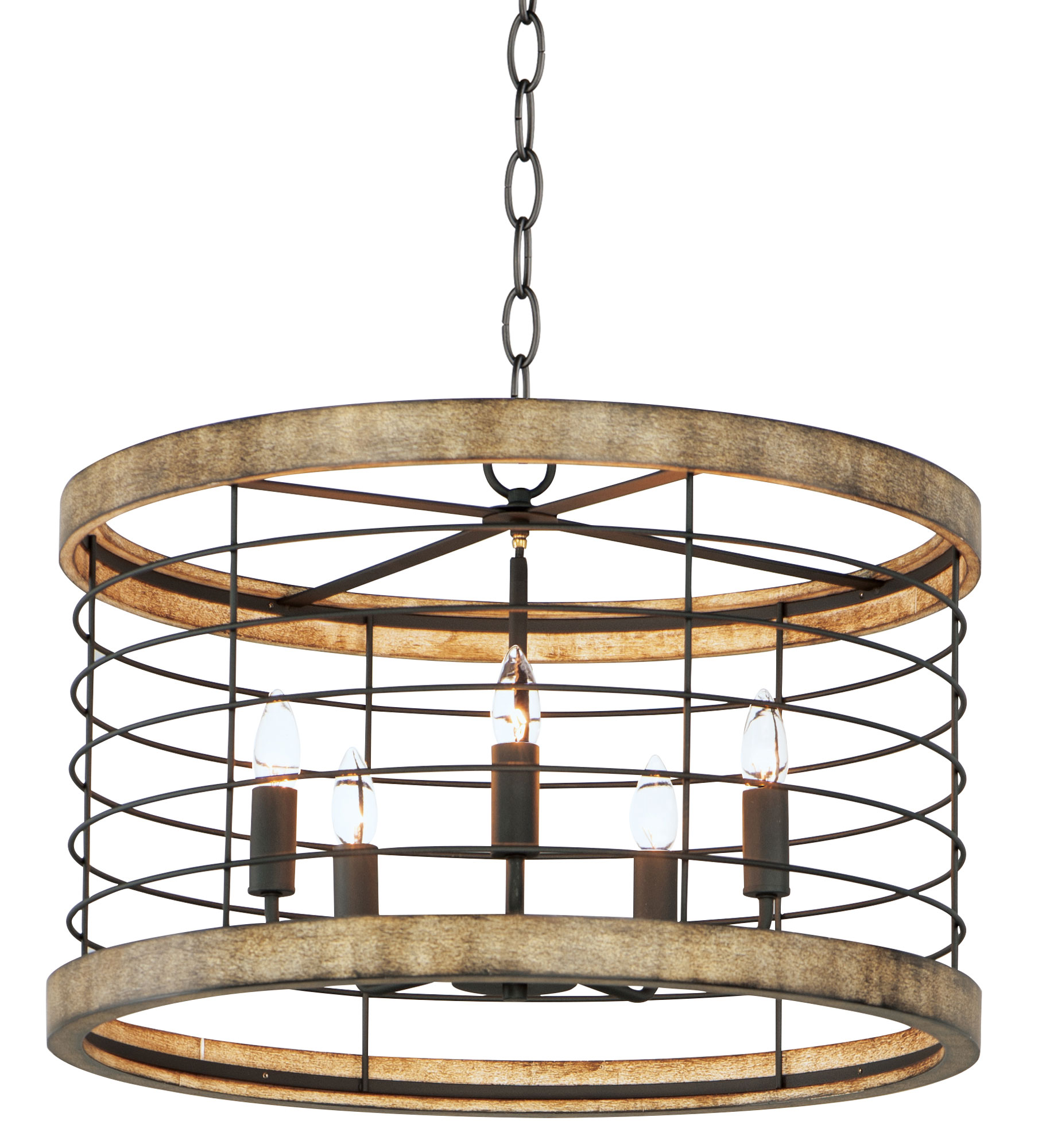 Homestead Chandelier by Maxim Lighting | 12515DWBK | MAX1023810