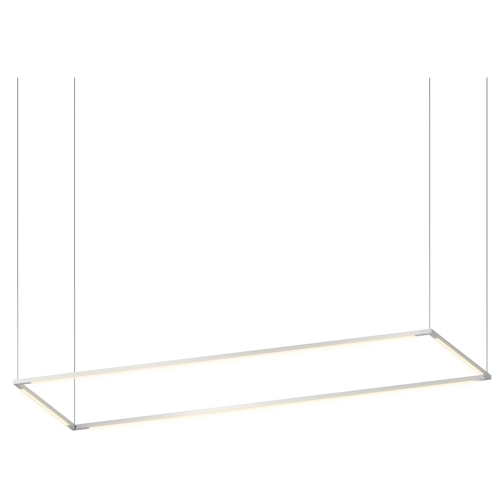 Z-Bar Rectangle Pendant by Koncept Lighting | ZBP-48-R-SW-SIL-CNP ...