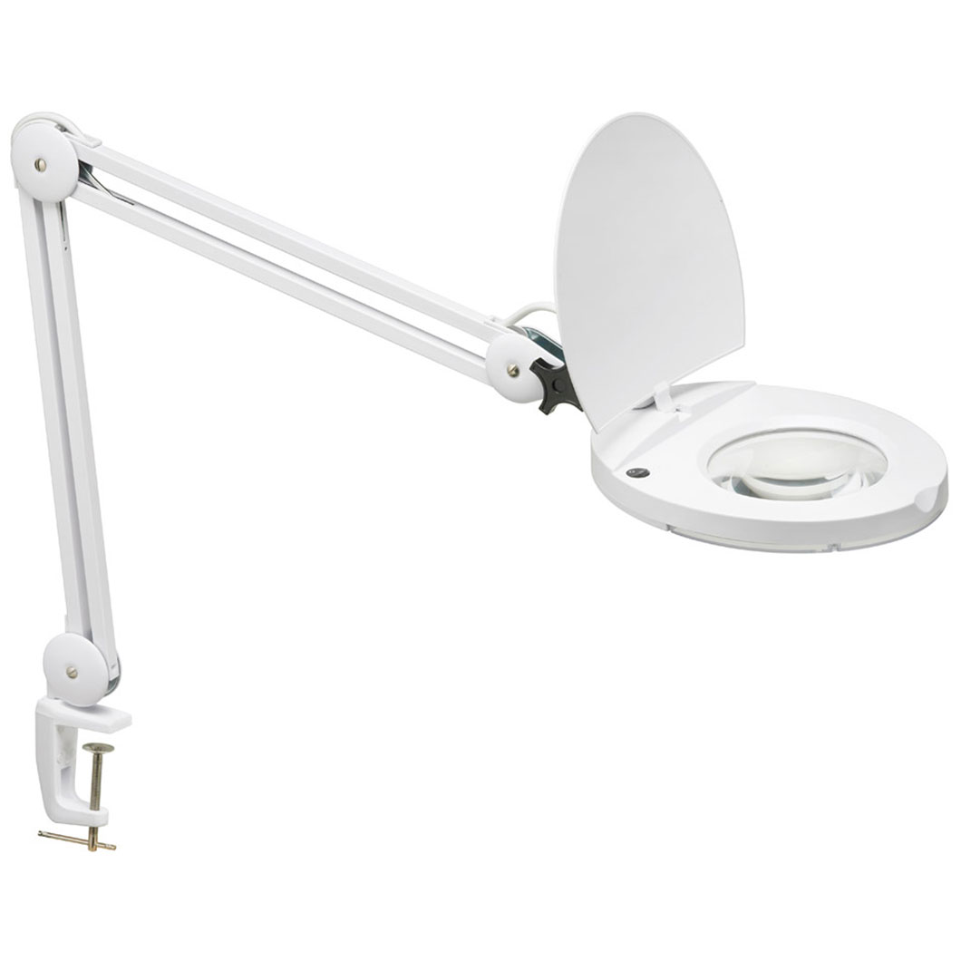 Magnifier Table Lamp with Bracket by Dainolite | DMLED10-A-5D-WH ...