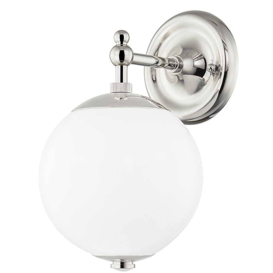 Sphere No.1 Wall Sconce by Hudson Valley Lighting | MDS702-PN | HUD1038854