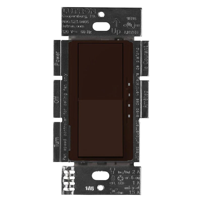 Diva Light Switch / 3-Speed Fan Control by Lutron | DVFSQ-LF-BR ...