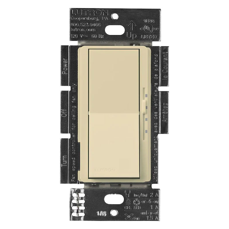 Diva Light Switch / 3-Speed Fan Control by Lutron | DVFSQ-LF-IV ...