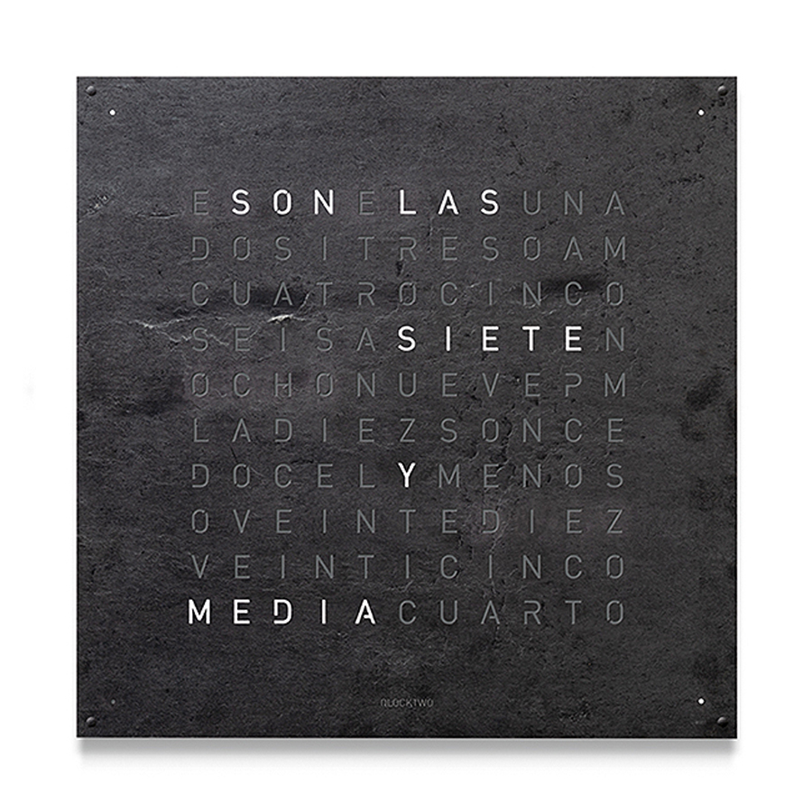 Qlocktwo Large Wall Clock by Qlocktwo by Biegert & Funk | LG4ENMM ...