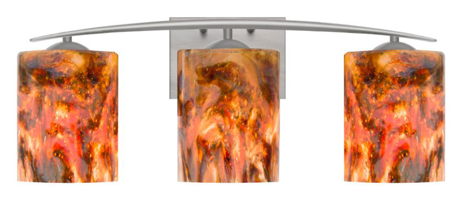Lava Bathroom Vanity Light by Besa Lighting | 3WC-LAVA-LED-SN | BES1051607