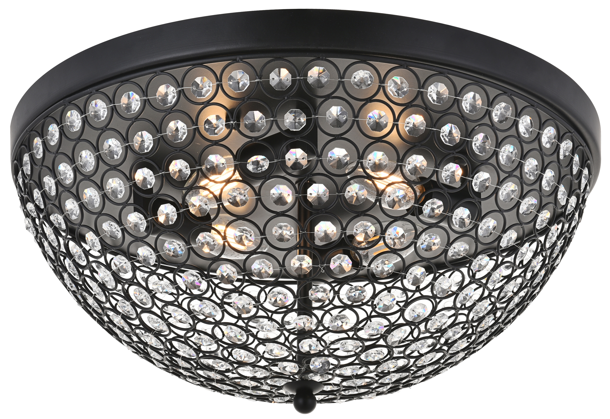 Taye Flush Ceiling Light Fixture by Elegant Lighting | LD5012F18MB ...