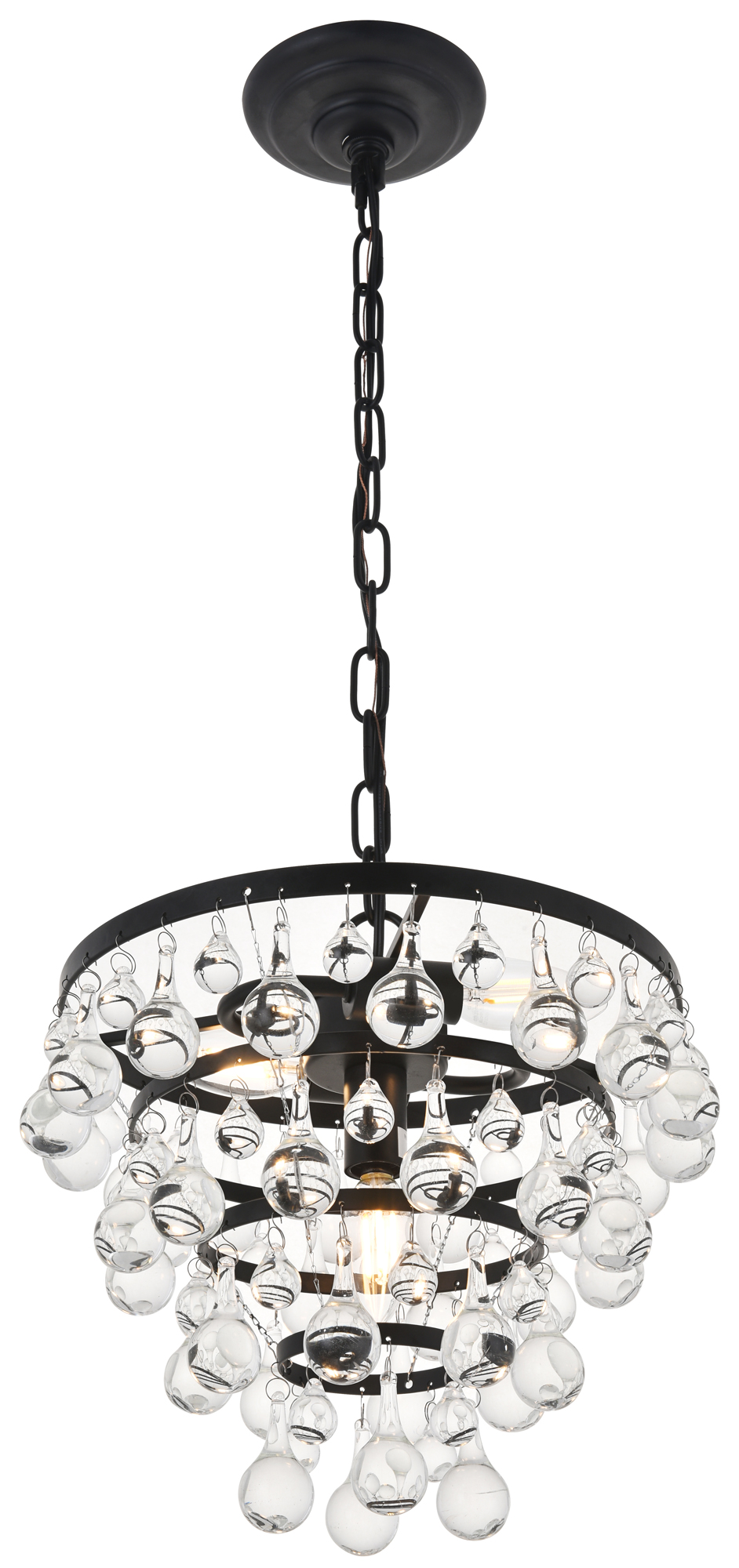 Kora Pendant by Elegant Lighting | LD5016D13BK | ELG1057849