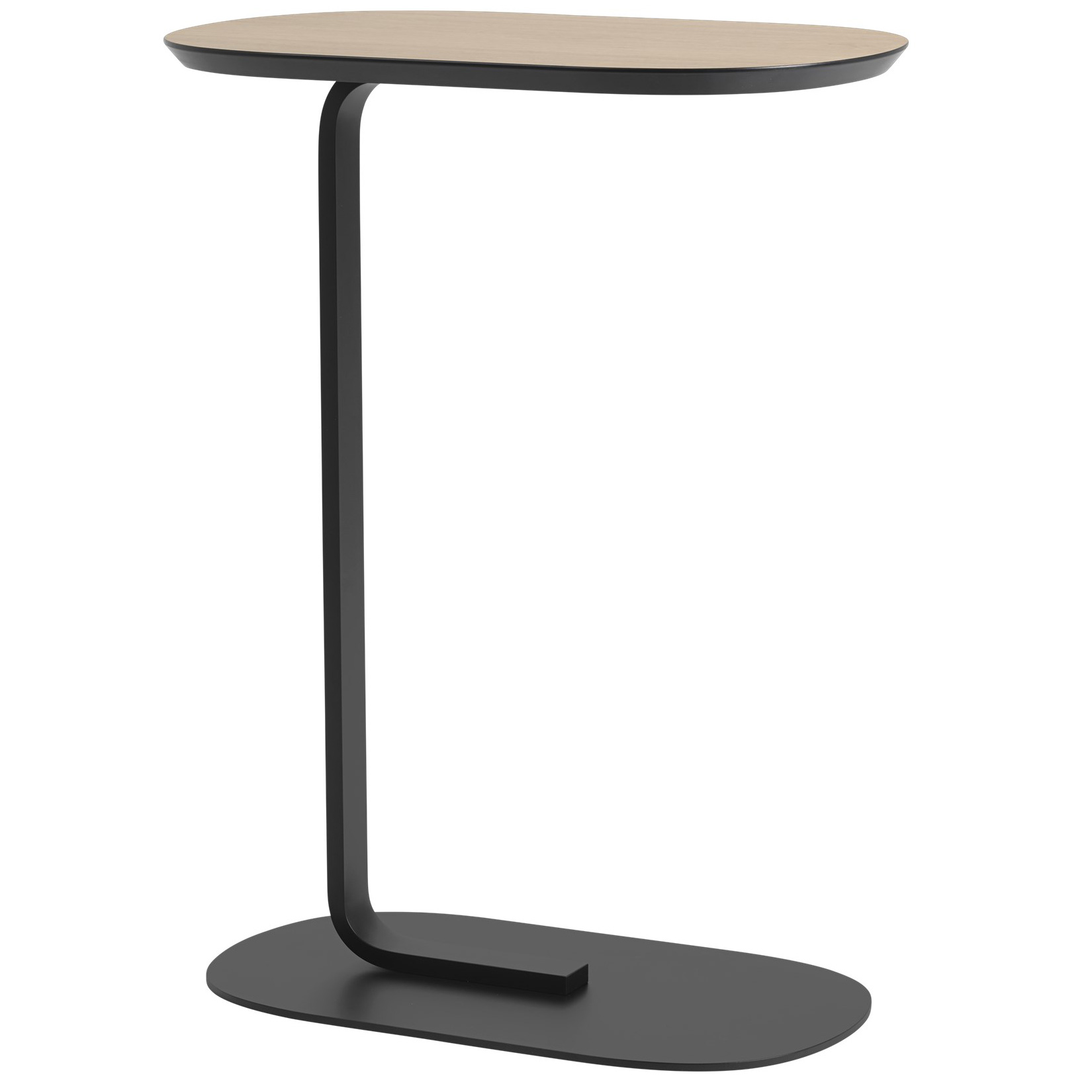 Relate Side Table by Muuto | MRELST29-OAK-BLCK | MUU1065347