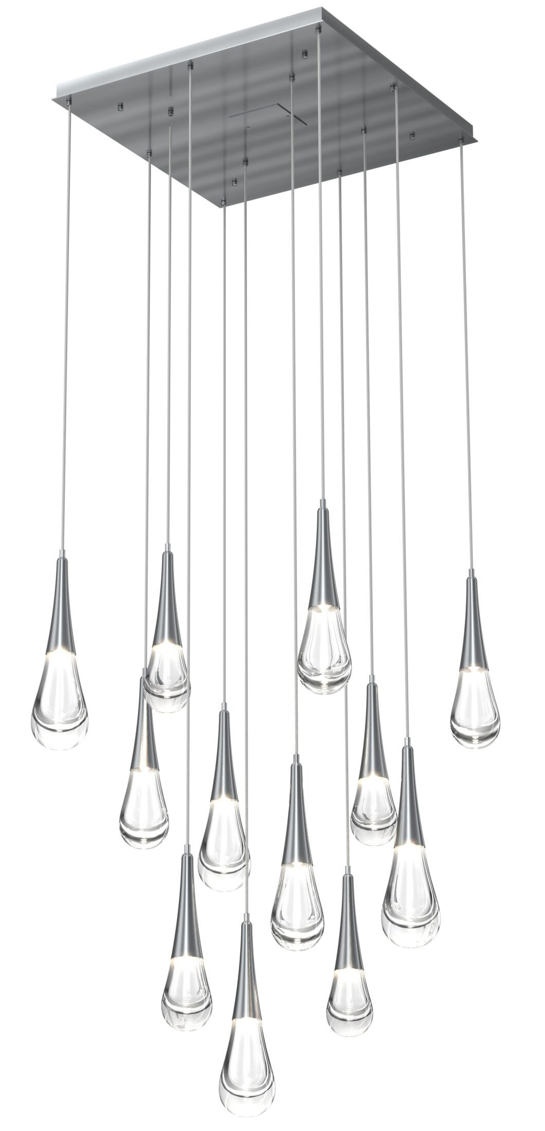 Raindrop Waterfall Square Multi Light Pendant by Hammerton Studio ...