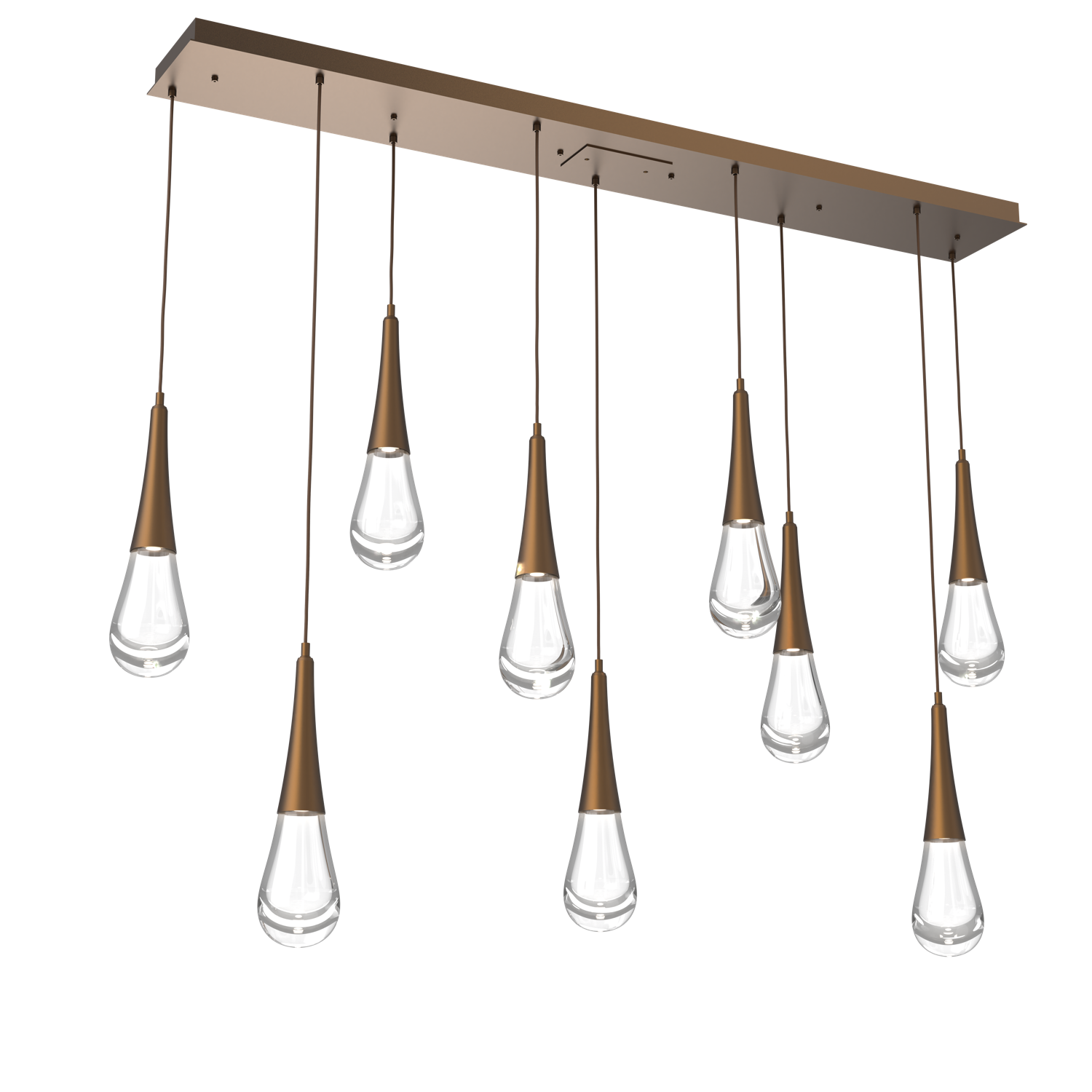 Raindrop Waterfall Linear Multi Light Pendant by Hammerton Studio ...