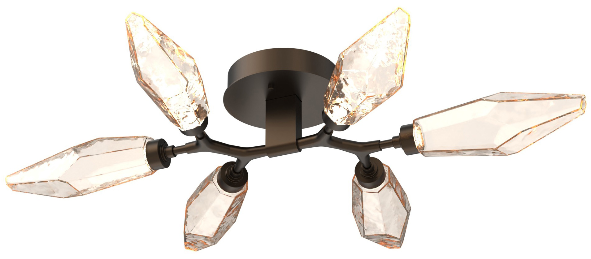 Rock Crystal Semi Flush Ceiling Light by Hammerton Studio | CLB0050-01 ...
