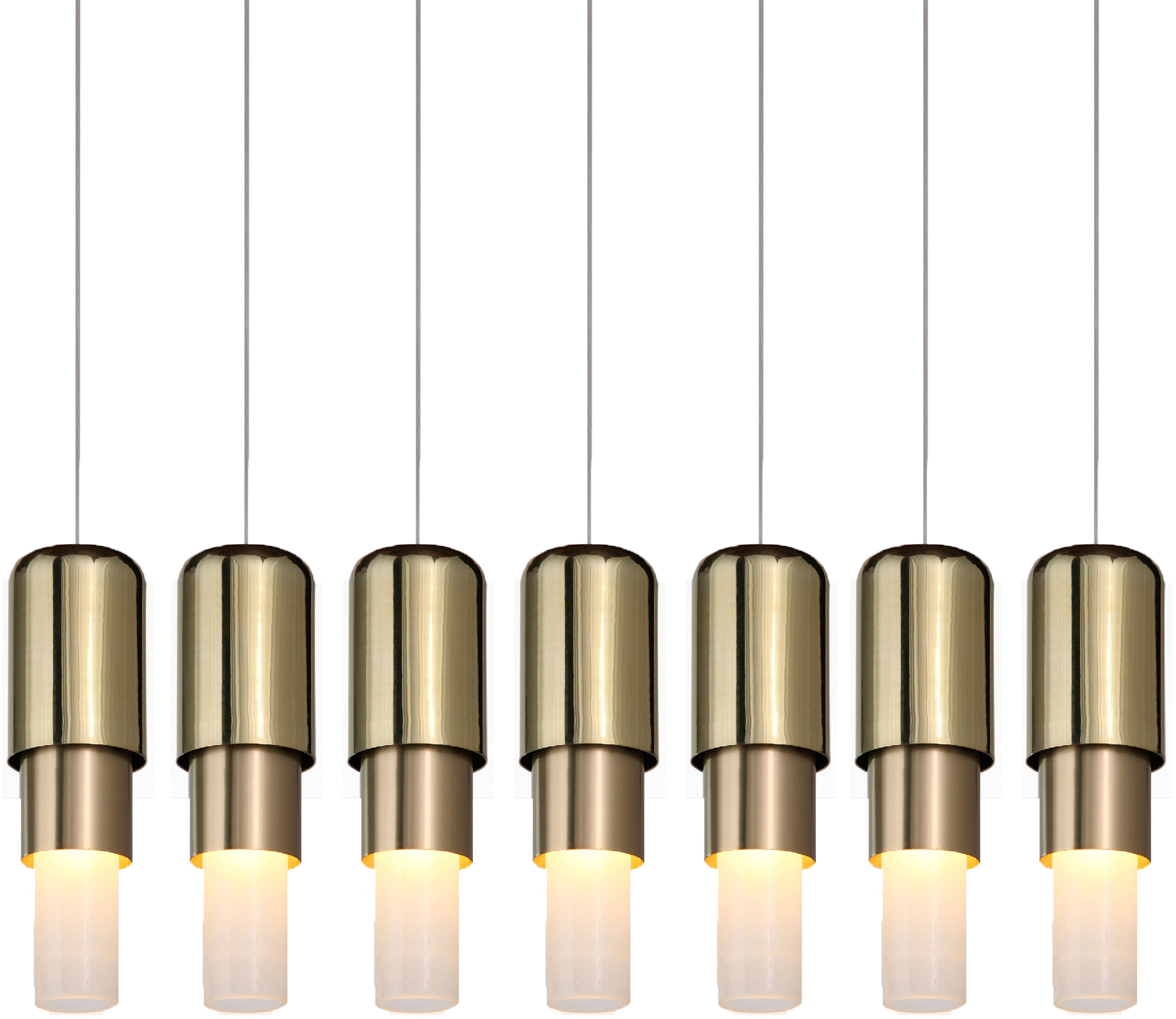 Mingo Linear Multi Light Pendant by davidpompa | VS0047x7+LINBLK ...