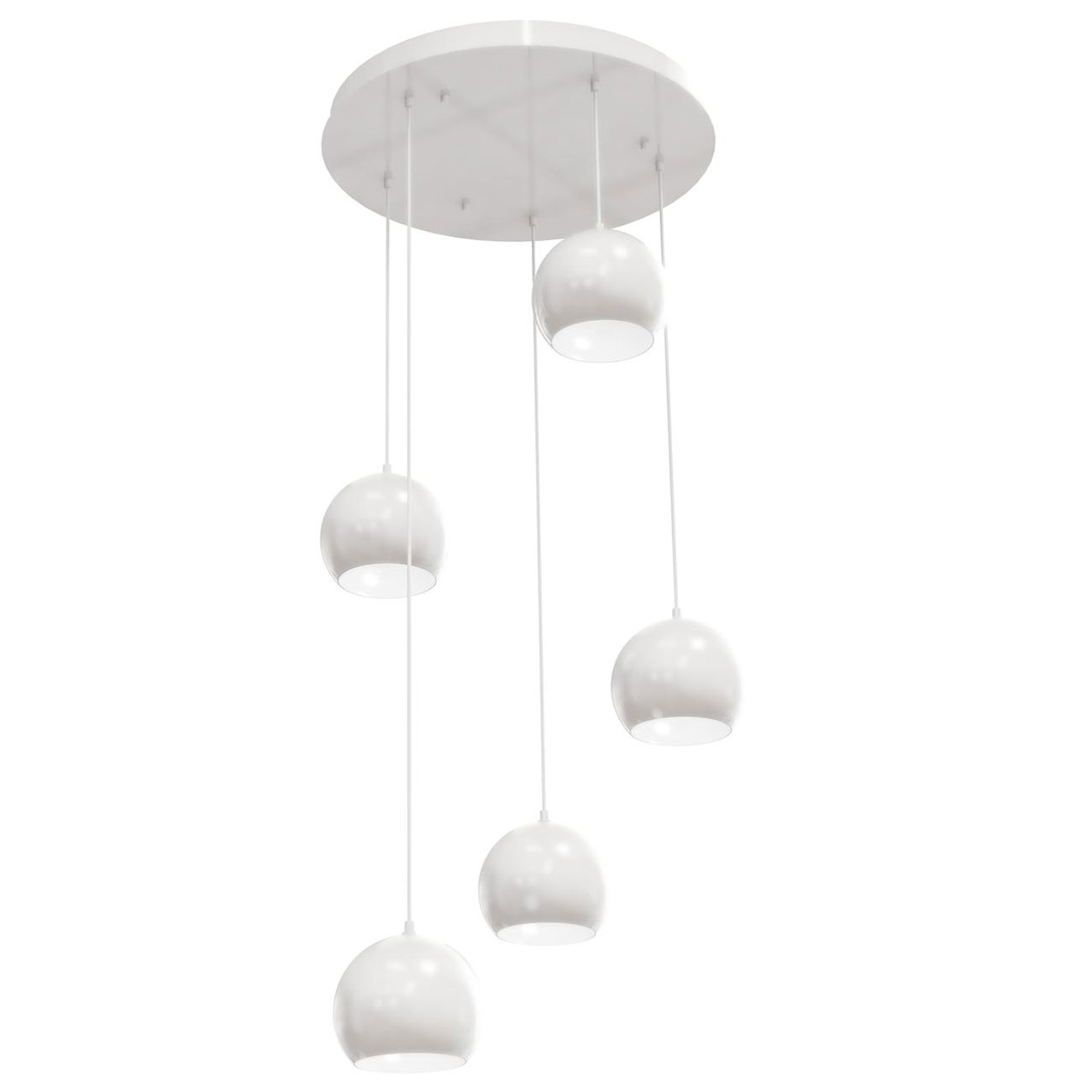 Roxy Multi-Light Round Pendant by AFX | RXYP08WHRND5 | AFX1084708
