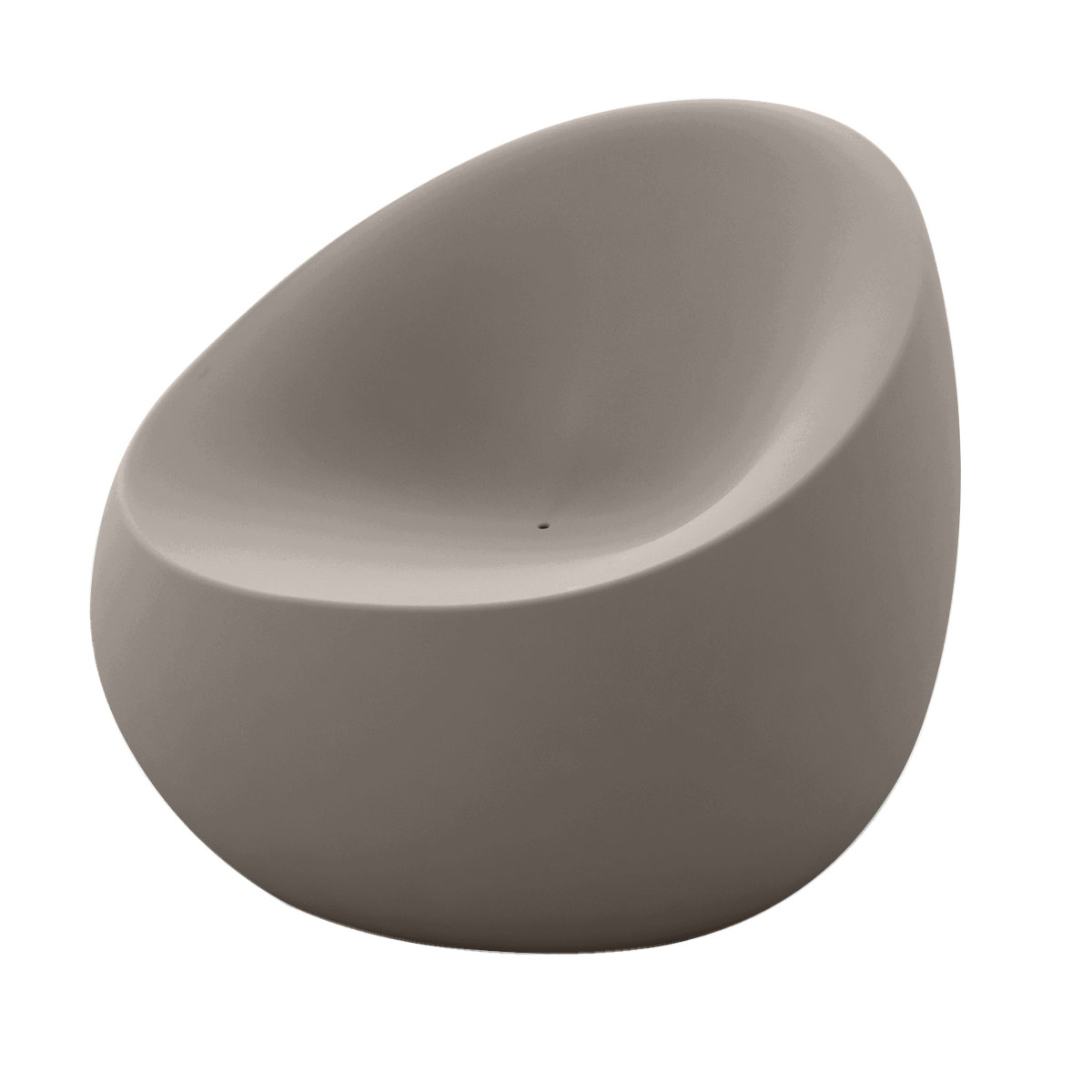 Stone Outdoor Lounge Chair by Vondom | 55006-Taupe | VND1085471