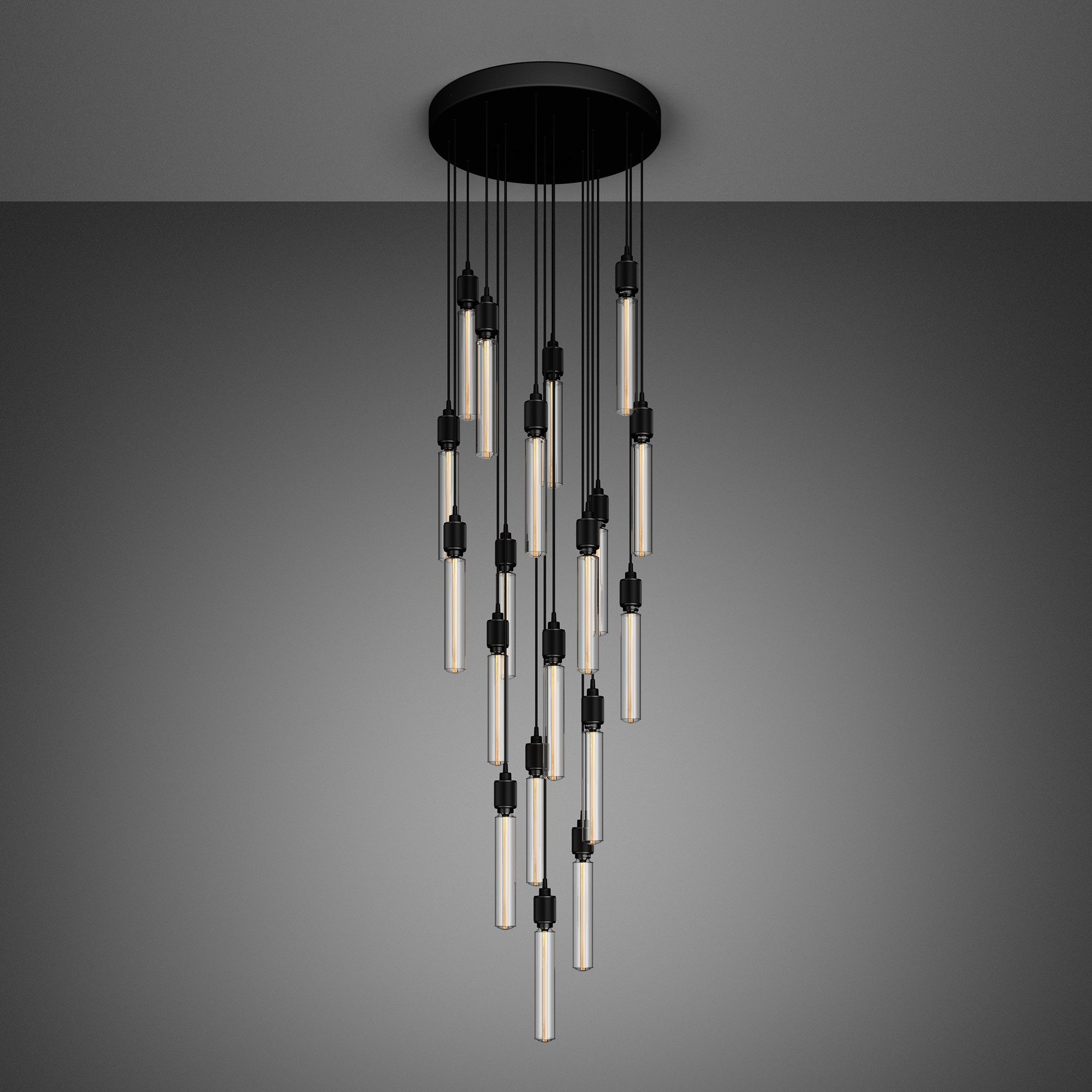 Heavy Metal Cascade Multi Light Pendant by Buster + Punch | NHC-452435 ...
