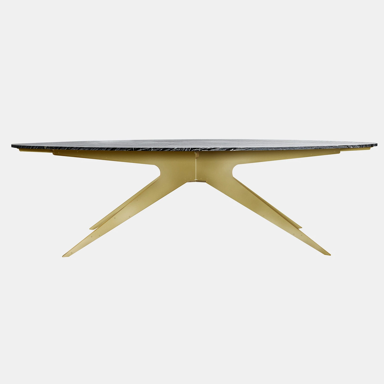 Dean Dining Table by Gabriel Scott | DEN-OVL-DT-BRS-BM | GSC1094918