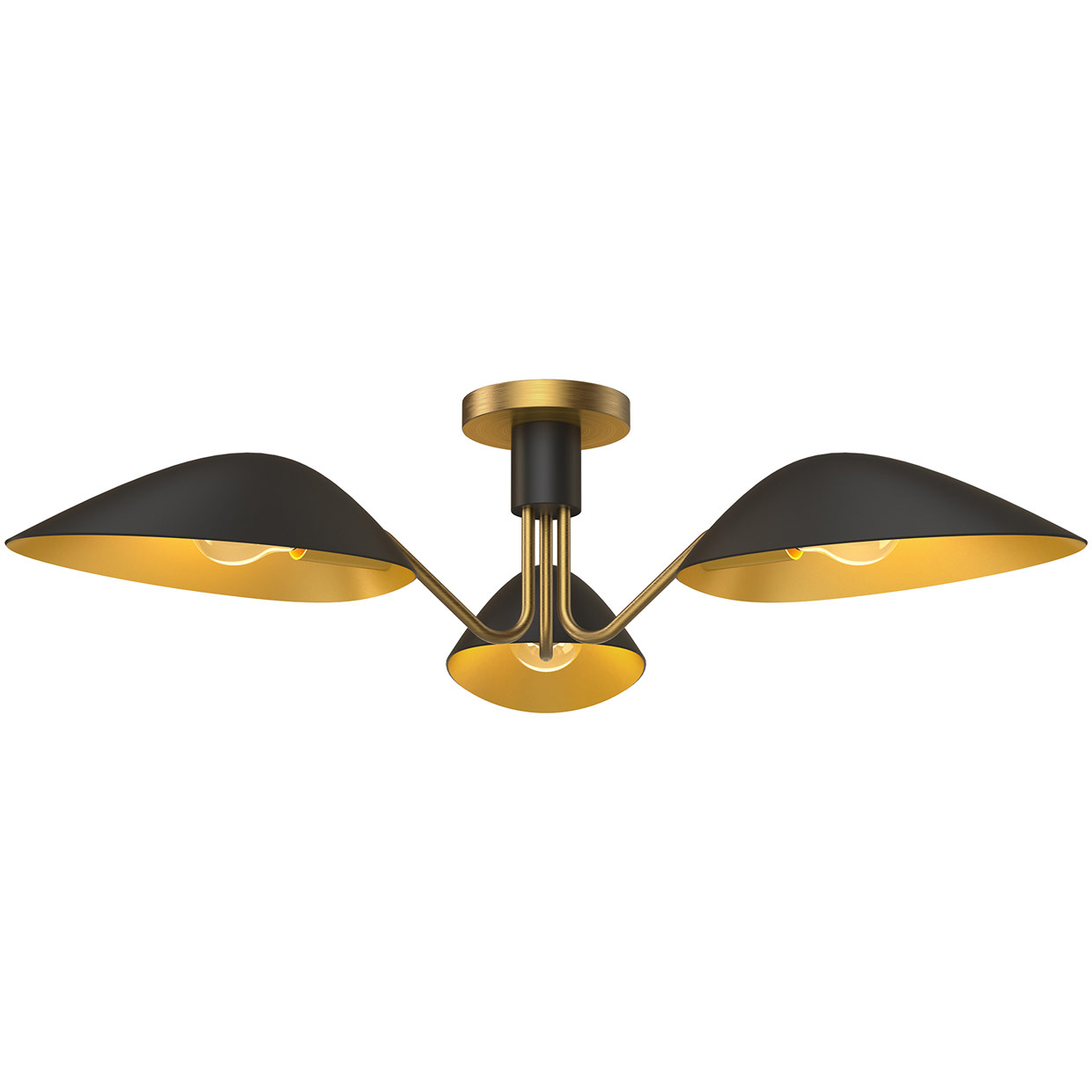 Oscar Semi Flush Ceiling Light by Alora | SF550332MBAG | ALO1105191