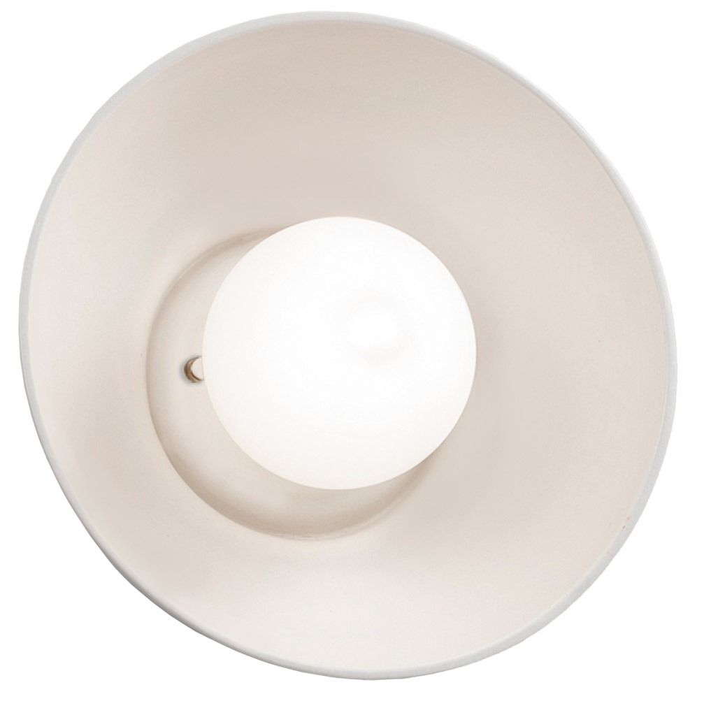 Ceramic Coupe Wall Sconce by Justice Design | CER-3030-BIS | JUS1112634