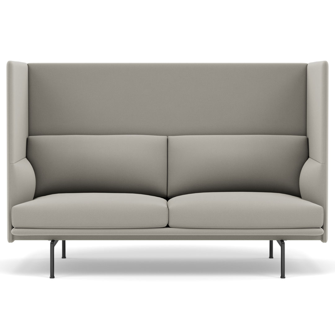 Outline Highback Sofa by Muuto | MOUTHBSF216-BLCK-K23401 | MUU1115848