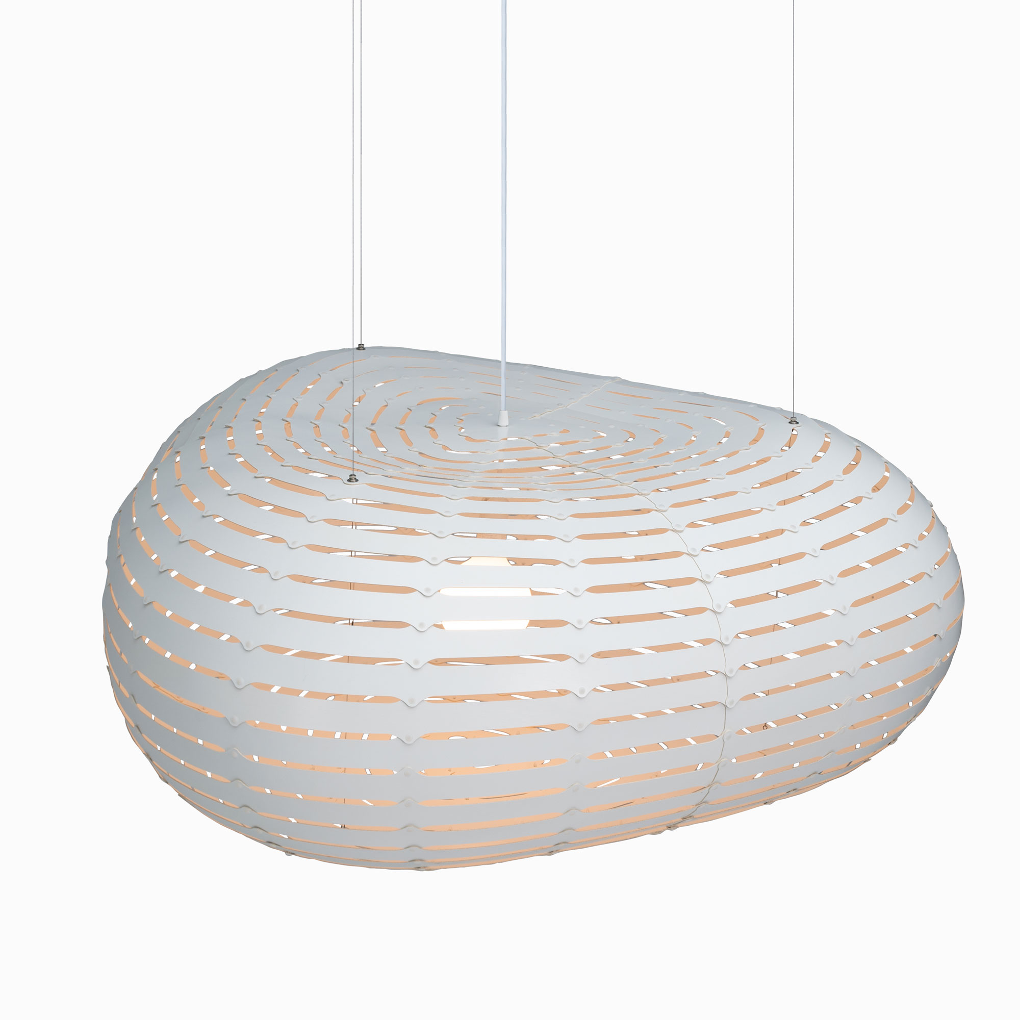Cloud Pendant by David Trubridge | CLO-SMAL-WHI-WHI-ASM-PAK | DTR1120227