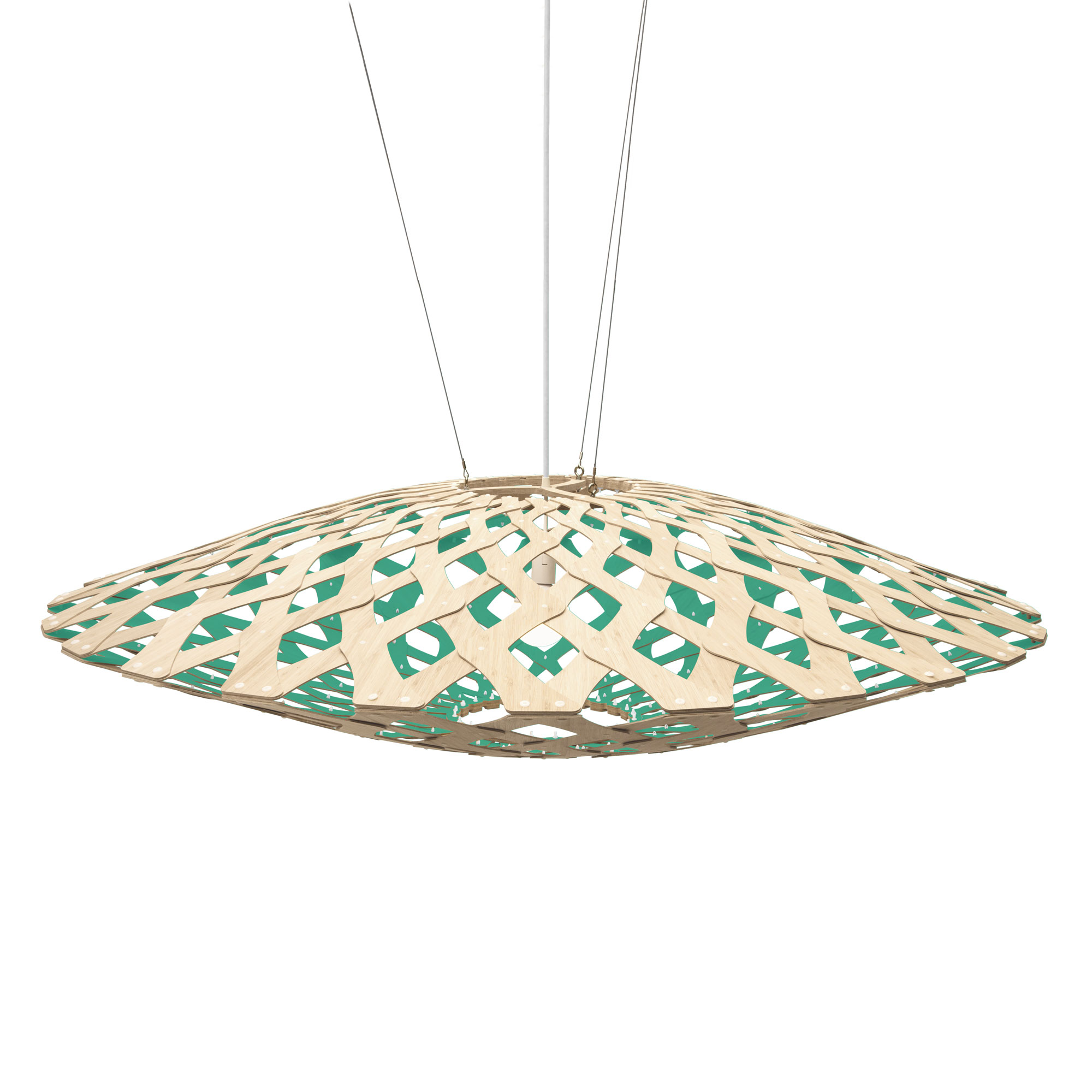 Flax Pendant by David Trubridge | FLX-1500-BMB-AQU-ASM-PAK | DTR1120936