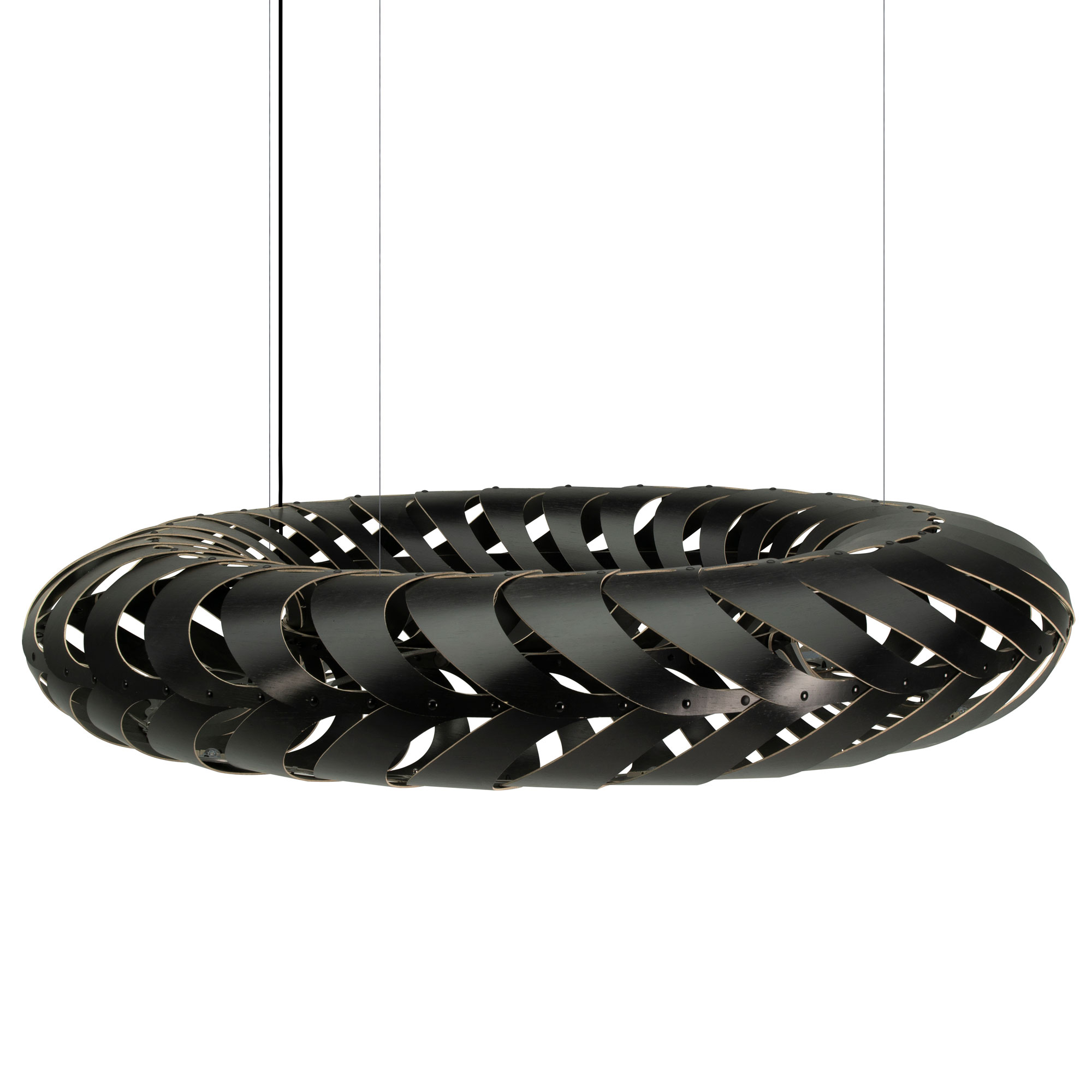 Maru Pendant by David Trubridge | MAR-1400-BLK-BLK-ASM-PAK | DTR1121768