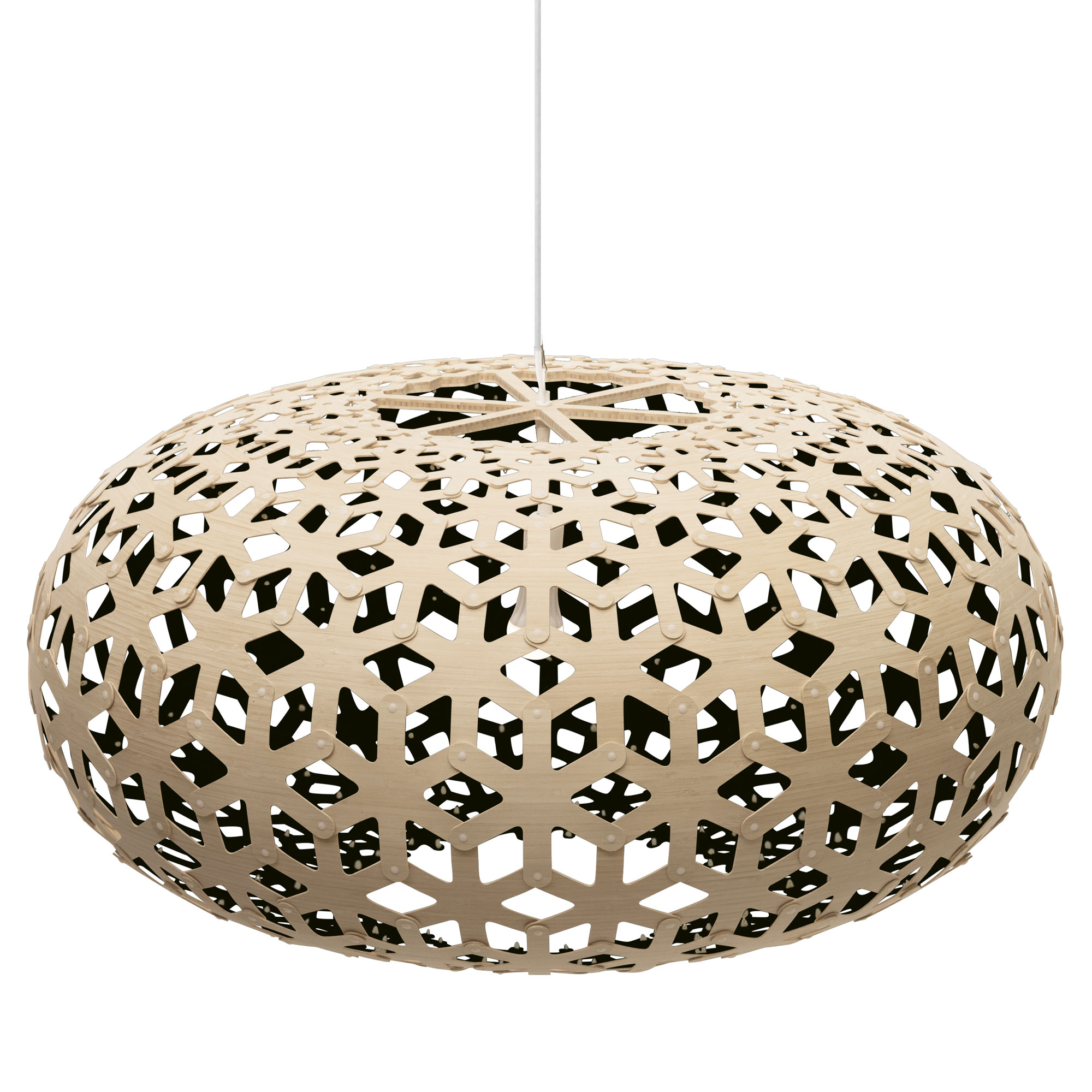 Snowflake Pendant by David Trubridge | SNO-1000-BMB-BLK-ASM-PAK ...