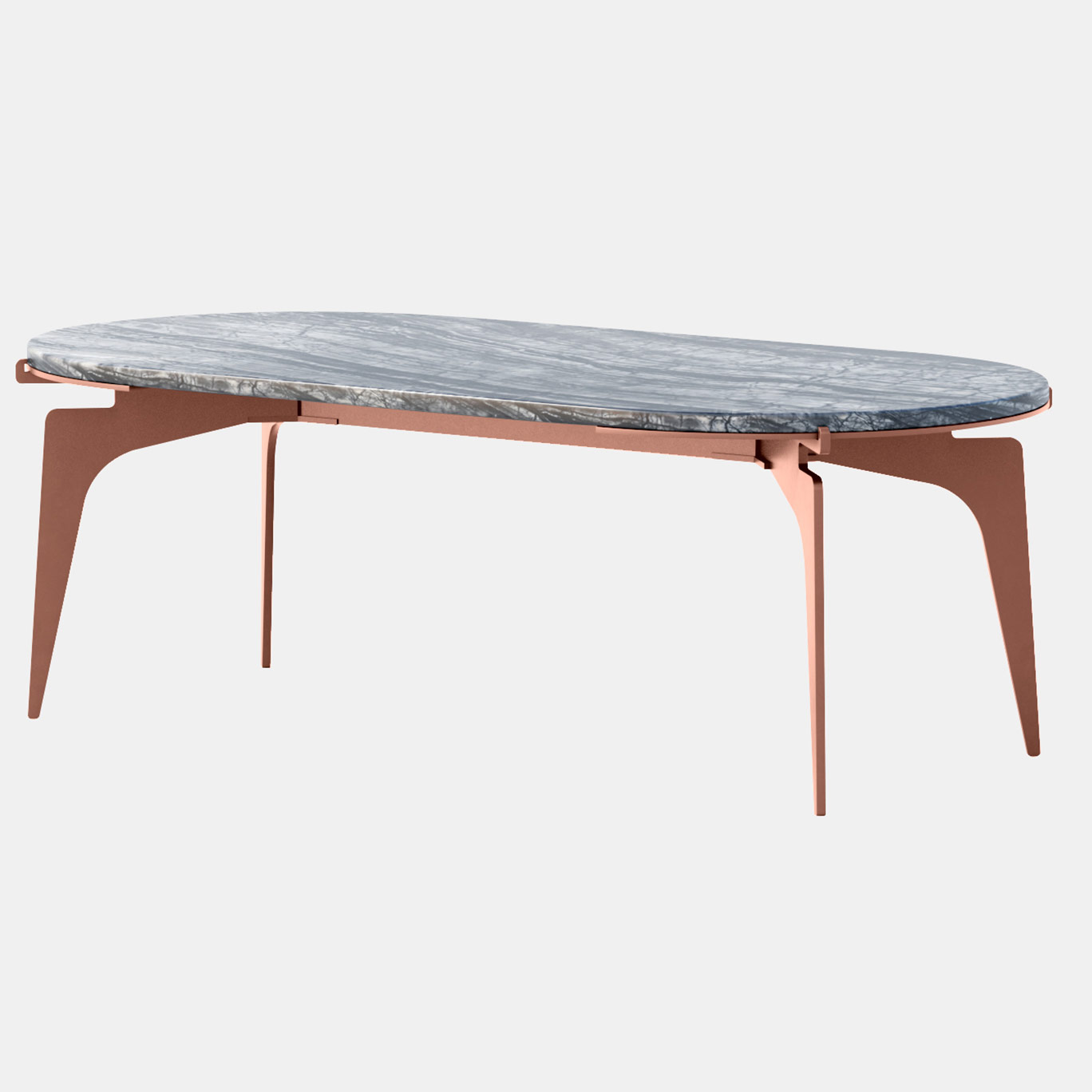 Prong Racetrack Coffee Table by Gabriel Scott | PNG-RT-CT-CPR-SM ...