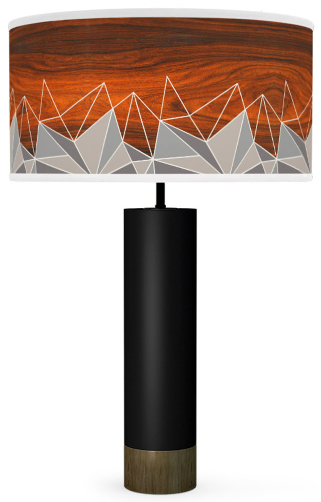 Facet Thad Table Lamp by Jef Designs | jd_FGR_ThadBLK | JEF1127550