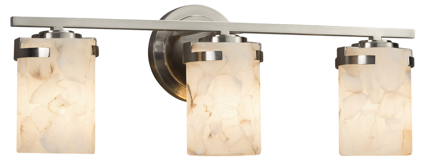 Alabaster Rocks Atlas 3LT Bathroom Vanity Light by Justice Design | ALR ...