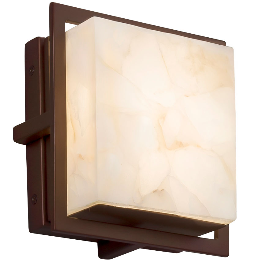 Alabaster Rocks Avalon Indoor / Outdoor Wall Sconce by Justice Design ...