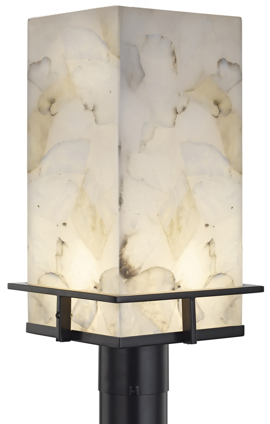 Alabaster Rocks Avalon Outdoor Post Mount by Justice Design | ALR-7563W ...