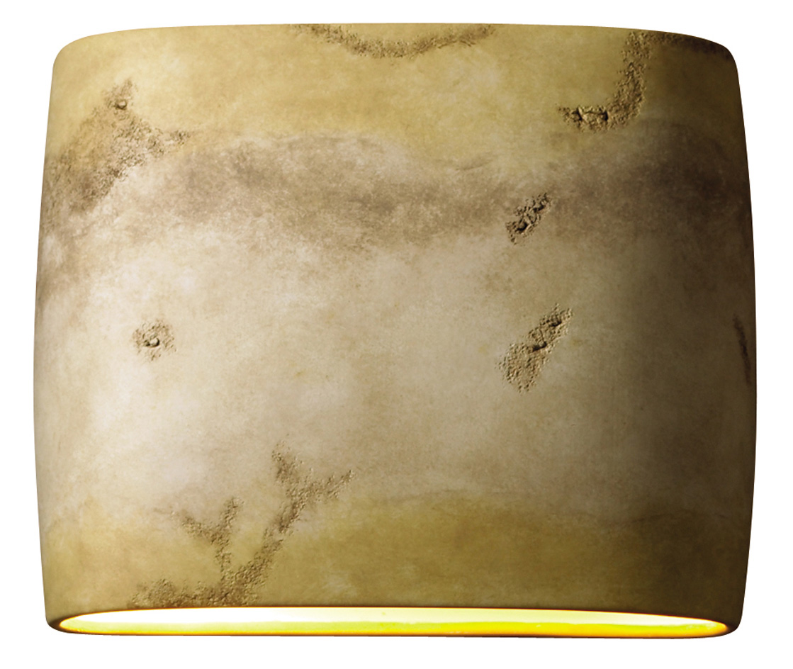 Ambiance Wide Oval Wall Sconce by Justice Design | CER-8855-TRAG ...